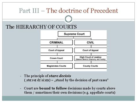 Unit 8 The Hierarchy Of Courts And The