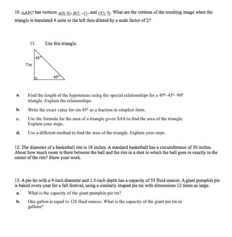 Solved 10 Aabc Has Vertices A 0 O B 5 1 And C What Are