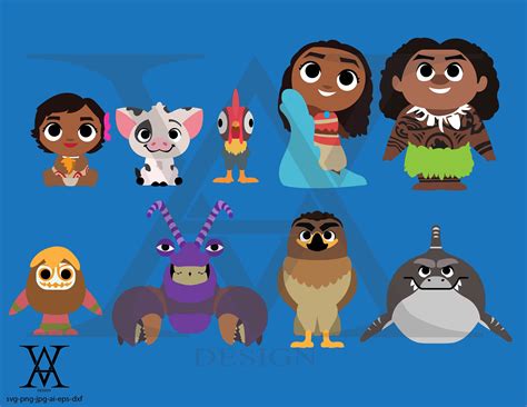 Free Printable Moana Characters