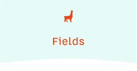 Fields TinaCMS Docs
