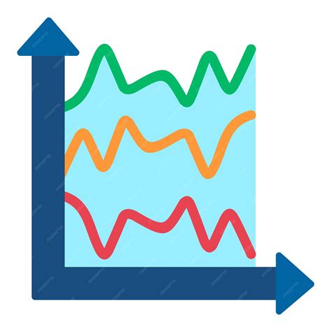 Premium Vector Multiple Line Graph Flat Illustration