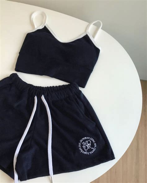 인기빠른발송 테리타올 비치 비키니 브라탑 크롭 캡나시 타월 팬츠 투피스비키니 워터밤 흠뻑쇼 파랑 수영복 세트 에이블리