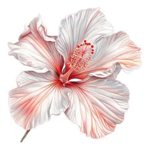 White Hibiscus Plant On Background White Hibiscus Hibiscus Flower