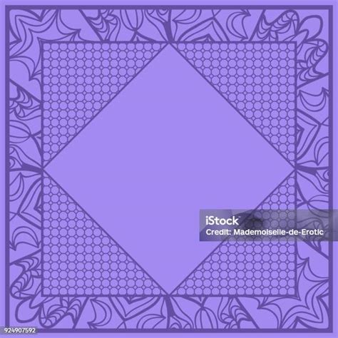 장식 꽃 프레임입니다 인디 고 색상입니다 벡터 일러스트 레이 션 인테리어 디자인 벽지 초대에 대 한 0명에 대한 스톡 벡터 아트 및 기타 이미지 Istock