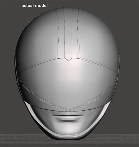 Power Rangers Time Force Green Ranger Helmet 3d Model 3d Printable Cgtrader