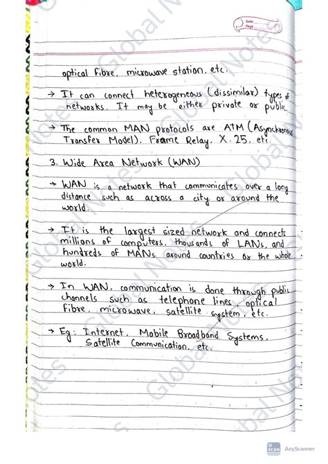 Data Communication And Networking Global Notes