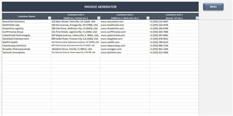 Invoice Generator Excel Template Invoice Maker Invoice Excel Template Business Invoice Invoice