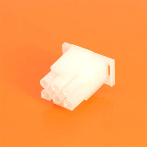 Te Connectivity Universal Mate N Lok 6 Way Male Plug Housing 1 480704 0 3 Way Components