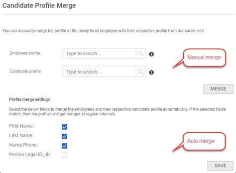 Merge Candidate Profile
