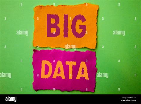 Handwriting Text Big Data Concept Meaning Huge Data Information