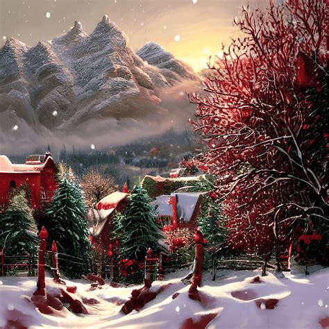 Fotografía De Paisaje Navideño