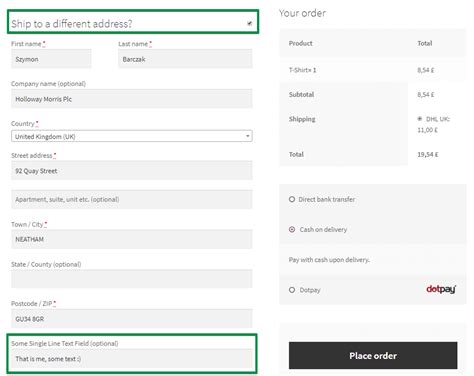 Woocommerce My Account Settings Shortcode And Custom Fields