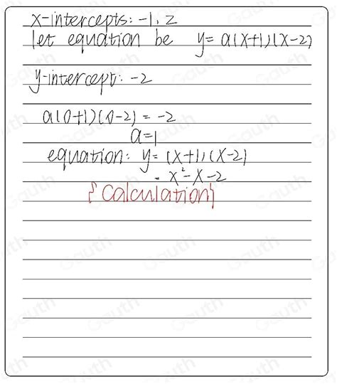 Solved Determine The Equation Of The Parabola Whose Graph Is Given