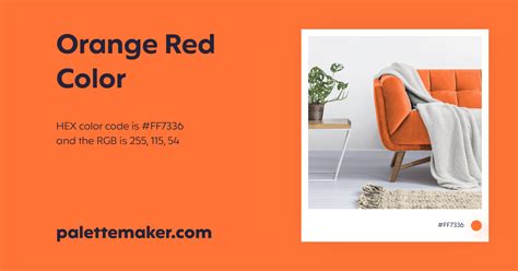Orange Red Color Hex Ff7336 Meaning And Live Previews Palettemaker