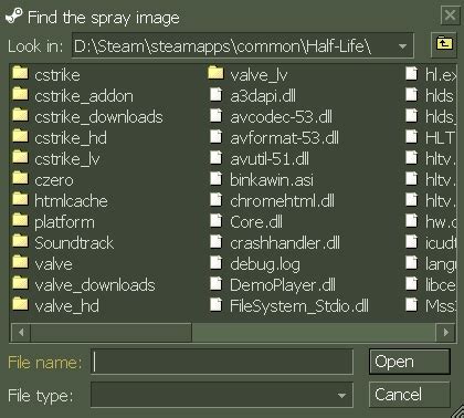 Request Adding An Interface To Select A Custom Spraypaint Issue ValveSoftware