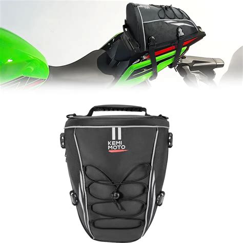 10l Motorcycle Tail Bag Silver