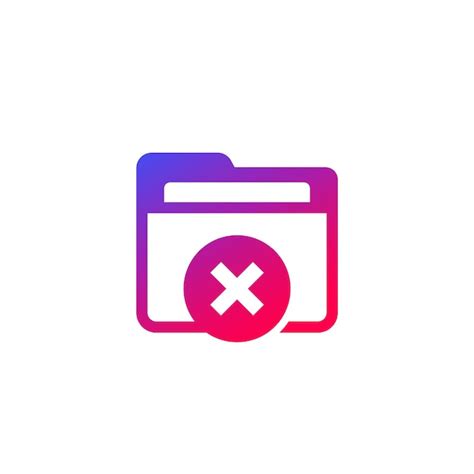 폴더 아이콘 벡터에 대한 액세스 권한 없음 프리미엄 벡터