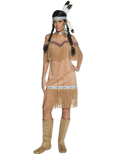 Smiffys Native American Indian Inspired Adult Womens Halloween Costume