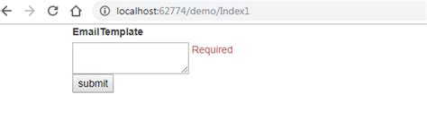 Textarea Field Validation In Asp Net Mvc Stack Overflow