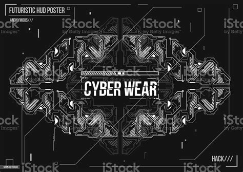 사이버 펑크 미래 포스터입니다 복고풍 미래 포스터 템플릿입니다 전자 음악 레이아웃입니다 현대 클럽 파티 전단지 Dj에 대한 스톡 벡터 아트 및 기타 이미지 Istock