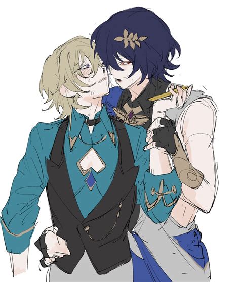 Aventurine And Dr Ratio Honkai And More Drawn By User Krmr Danbooru