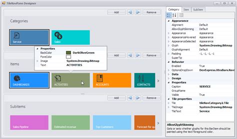 Tilenavpanecategories Property Winforms Controls Devexpress