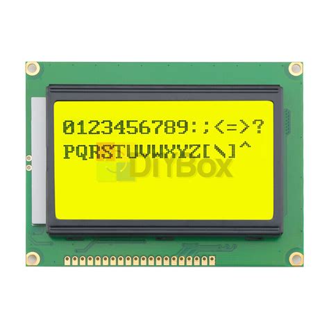 33v5v 1286412864b Lcd Display Module Aip31020 Blueyellowwhite
