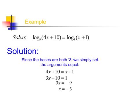 7 Logarithmic Function Equation And Inequality Pptx