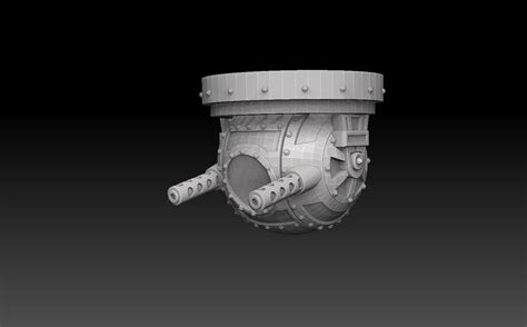 Ball Turret 3d Model 3d Printable Cgtrader
