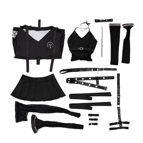 Virtual Youtuber 6ws Mika Melatika Reference Sheet Cosplay Costume Winkcosplay