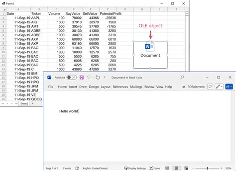 Work With Ole Objects In The Devexpress Spreadsheet Control For Winforms Winforms Controls