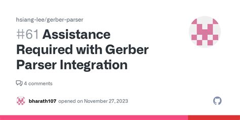 Assistance Required With Gerber Parser Integration · Issue 61 · Hsiang Leegerber Parser · Github