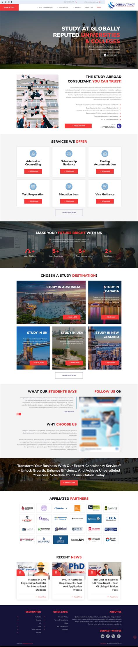 Consultancy Html Template By Miju Codester