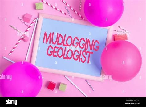 Conceptual Display Mudlogging Geologist Concept Meaning Gather Information And Creating A