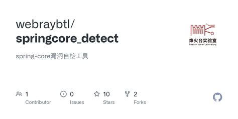GitHub webraybtl springcore detect spring core漏洞自检工具
