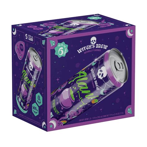 Alani Nu Energy Drink Witchs Brew 12oz Cans 6 Pack