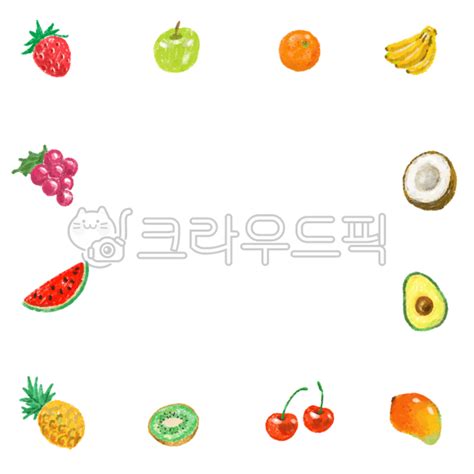 음식 Fruit 과일 Food 프레임 사진이미지일러스트캘리그라피 디뉴작가