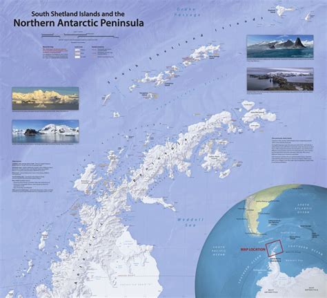 South Shetland Islands And The Northern Antarctic Peninsula Map By