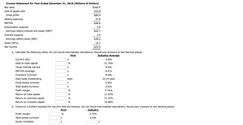 Solved 7 Problem 4 24 Dupont Analysis A Firm Has Been