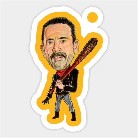 Chibi Negan Sticker Walkingdead Stickers Chibi Negan