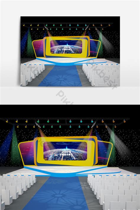 การออกแบบเวทีงานเลี้ยงธุรกิจ การตกแต่งและรูปแบบ แบบ Max ดาวน์โหลดฟรี Pikbest