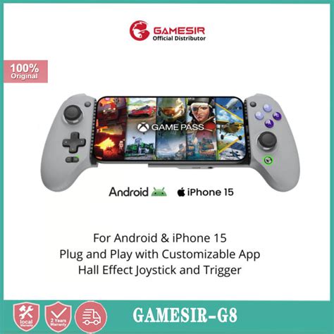 Gamesir G8 Galileo Type C Gamepad Mobile Phone Controller With Hall Effect Stick For Iphone 15