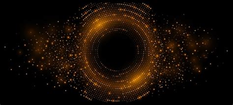 Premium Vector Futuristic Digital Circles Of Glowing Particles Neural Network Concept Big Data