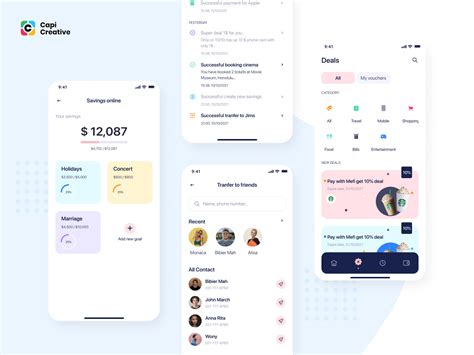 Mefi E Wallet App Ui Kit By Capi Product On Dribbble