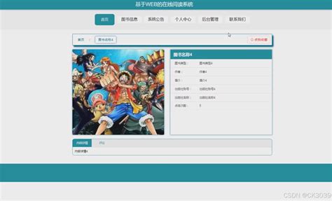 Springboot基于web的在线阅读系统6t8fs（程序源码数据库调试部署开发环境） Csdn博客