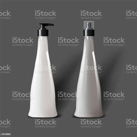 브랜드와 제품 디자인에 대 한 서식 파일 이랑입니다 격리 된 현실적인 플라스틱 병 디스펜서 스프레이와 독특한 디자인 브랜딩 및 마케팅 광고에 대 한 사용 하기 쉬운 0명에