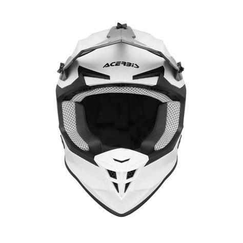 Kask Acerbis Linear Solid Homologacja Eceonu 22 06 Cross Enduro Biały