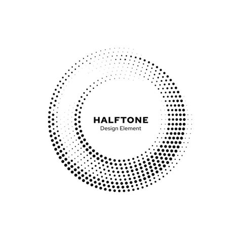 Halftone Circle Pattern Border Frame Of Black Dots 21981490 Vector Art At Vecteezy