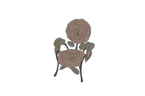 Rose Chair Graphic By Simply Aom · Creative Fabrica