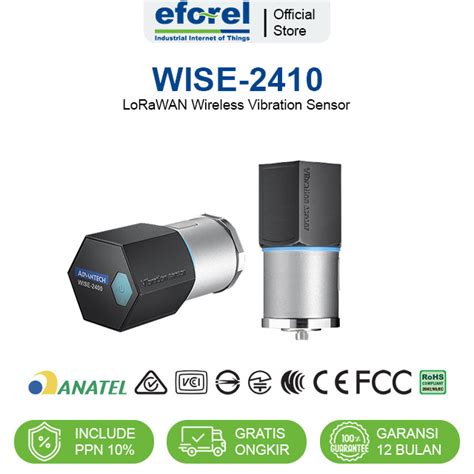 Lora Wan Wireless Vibration Sensor 3 Axis Ip66 Advantech Wise 2410